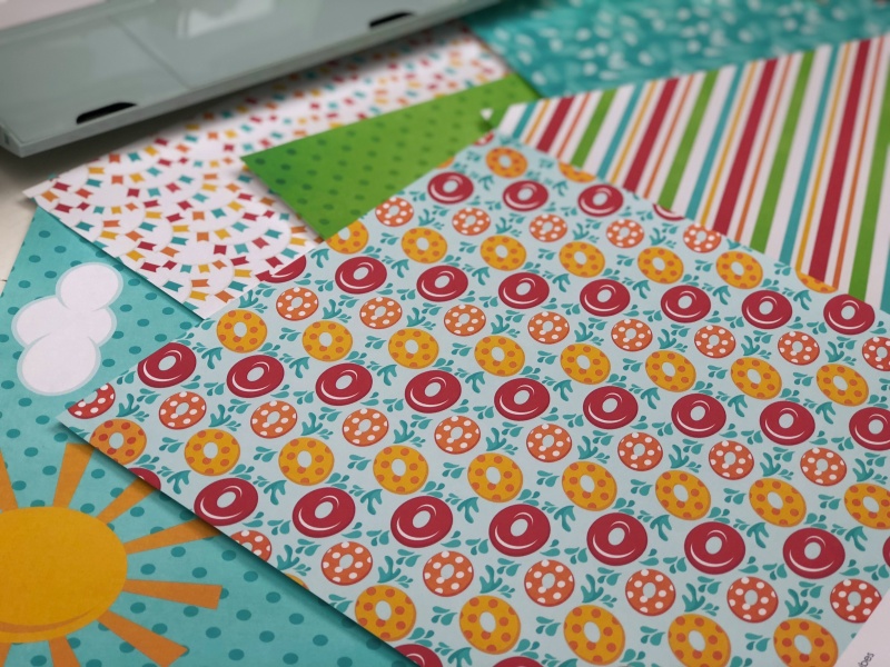 Miss Kate Cuttables Scrapbook Paper - Summer Fun - Paper Pack