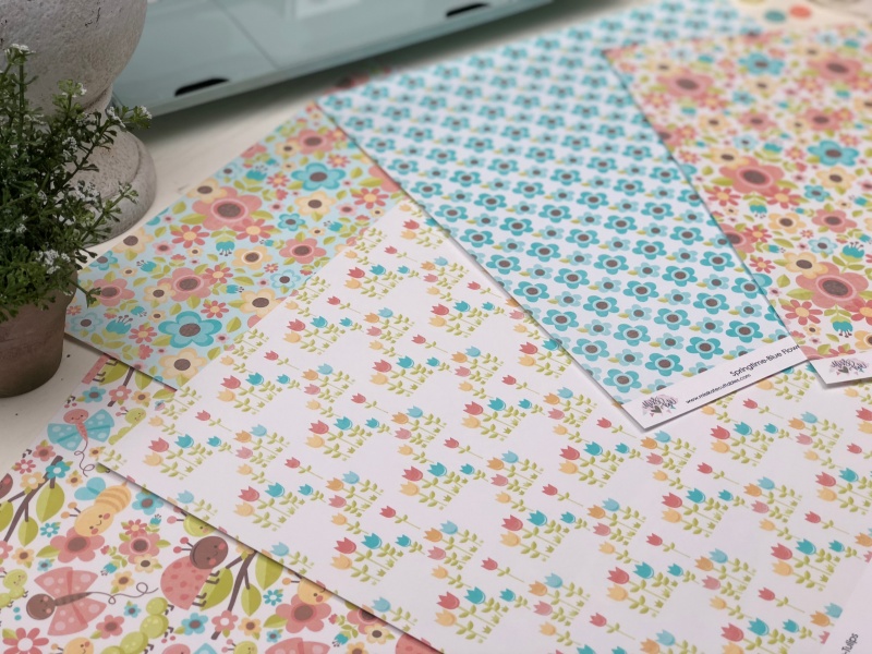 Spring Scrapbook Patterned Paper SVG scrapbook cut file cute clipart ...
