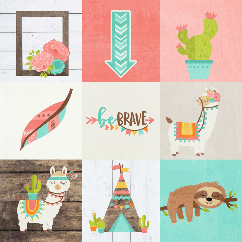 Be Brave Digital Scrapbook Paper file svg cuts scrapbook cut file cute ...