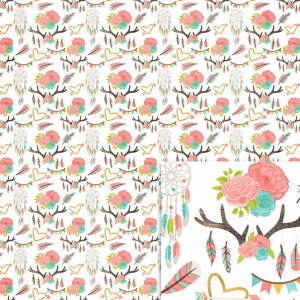 Be Brave Digital Scrapbook Paper file svg cuts scrapbook cut file cute ...